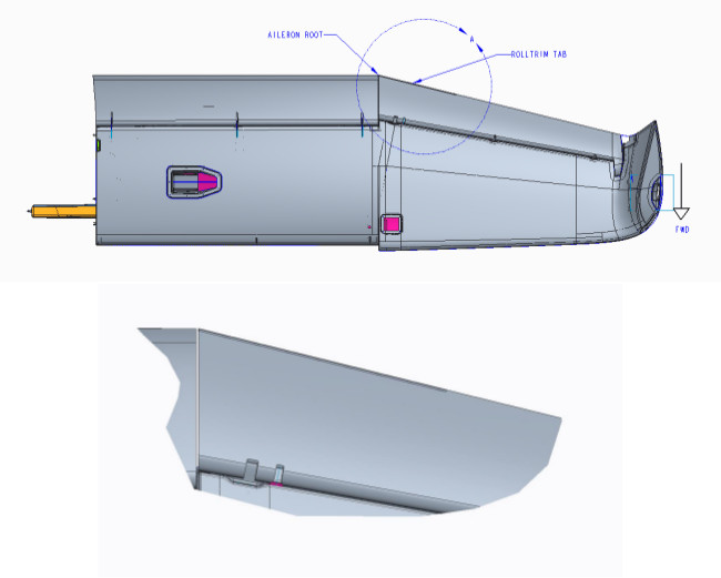 Roll Trim Tab Diagram/Schematic